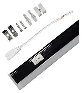 Corp de iluminat LED sub dulap TUBE, 18W, 230V, 120 cm, negru | FAVI.ro