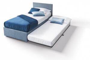 Pat / Divan suprapus cu somiera rabatabila, tapitat cu stofa, Gelsomis ...