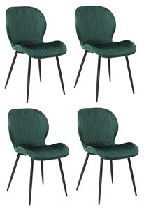 Set 4 Scaune Opal Verde | FAVI.ro