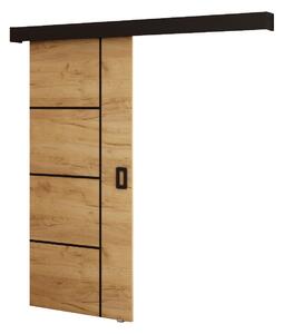 Z0ND0 Uși culisante 90 cm Bethany Y (craft auriu + negru mat). 1043501 ...