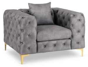 Fotel SORRENTO 1S Kremowy Welurowy | FAVI.ro