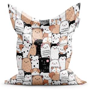 Sac de șezut Pear animăluțe drăguțe - pentru copii, colorat | FAVI.ro