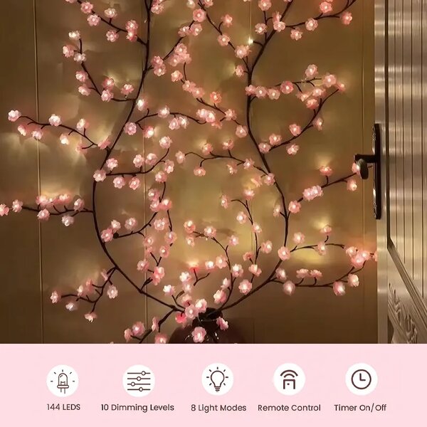 Lumini De Perete Cu Flori Floravine™ - 144 Led | FAVI.ro
