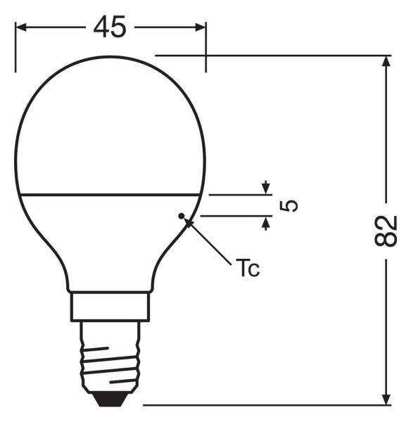 SET 3x bec LED B45 E14/4,9W/230V 3000K Osram | FAVI.ro