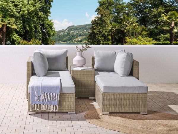 Set de fețe de perne pentru exterior NOTO Gri | FAVI.ro