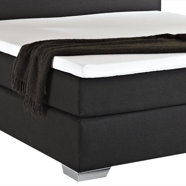 Pat boxspring PRESIDENT 180 x 200 cm Negru | FAVI.ro