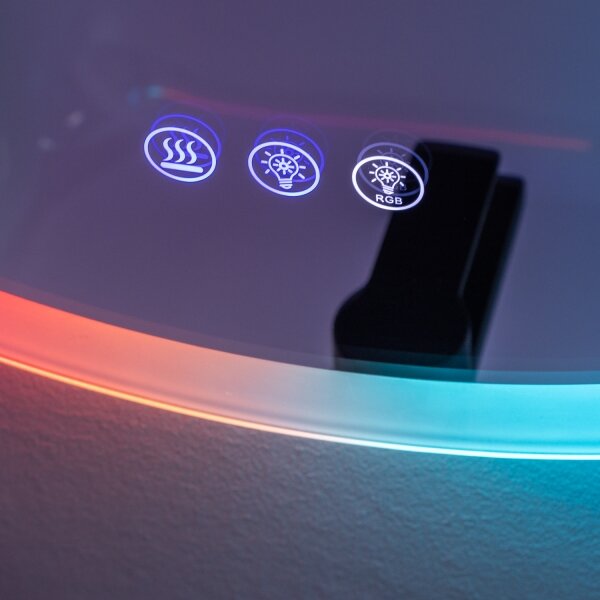 Brilagi-LED CLARA PRO LED RGBW, oglindă încălzită cu dimmer și ...