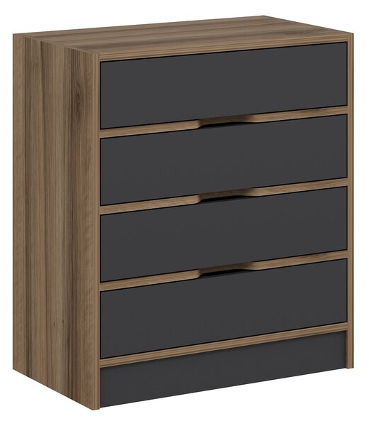 Comodă, Hanah Home, Culoare: Nuc Antracit | FAVI.ro