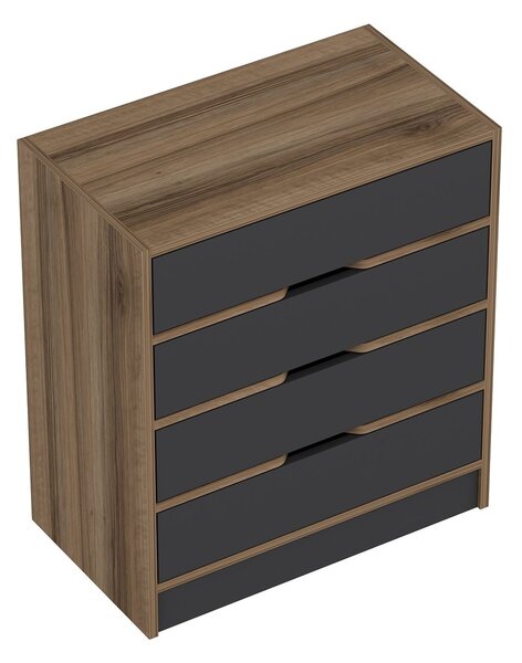 Comodă, Hanah Home, Culoare: Nuc Antracit | FAVI.ro