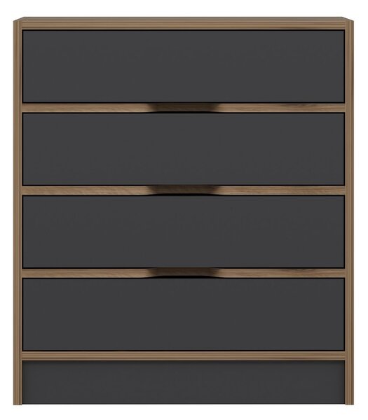 Comodă, Hanah Home, Culoare: Nuc Antracit | FAVI.ro