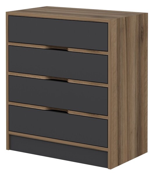 Comodă, Hanah Home, Culoare: Nuc Antracit | FAVI.ro