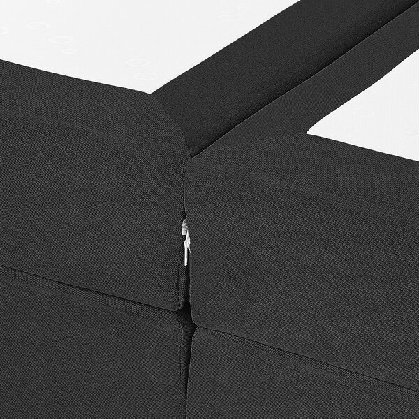 Pat boxspring PRESIDENT 160 x 200 cm Negru | FAVI.ro