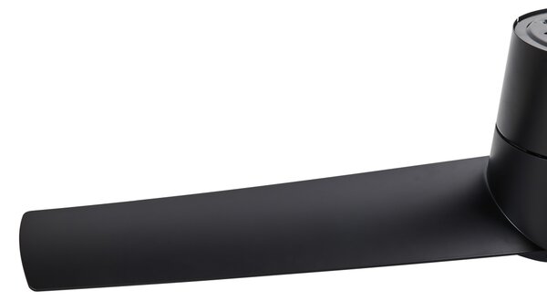 Ventilator de tavan cu lumină CANETE Cu telecomandă LED Negru | FAVI.ro