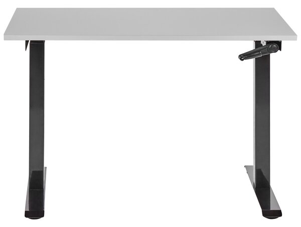 Birou reglabil manual pe înălțime DESTINES Gri/Negru 120 cm 72 cm | FAVI.ro