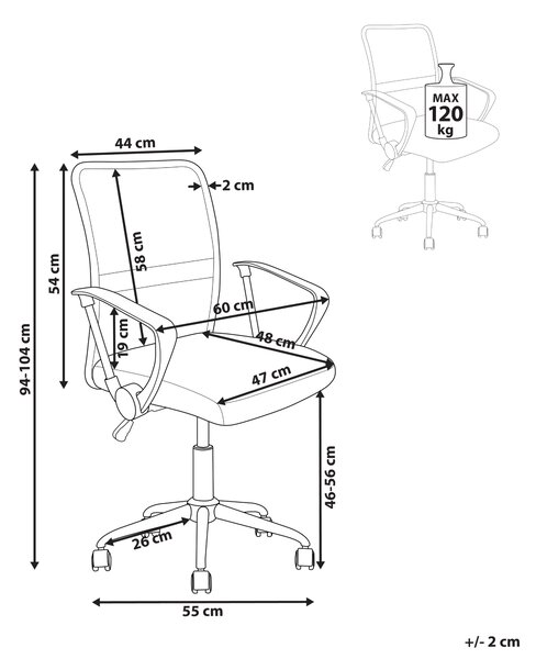 Scaun ergonomic BEST Negru | FAVI.ro