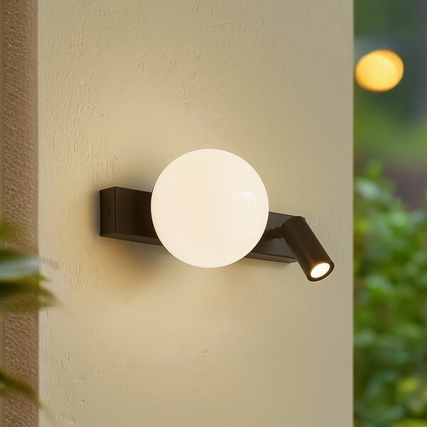Lindby LED lumina de perete în aer liber Larcie, 2 becuri, senzor | FAVI.ro