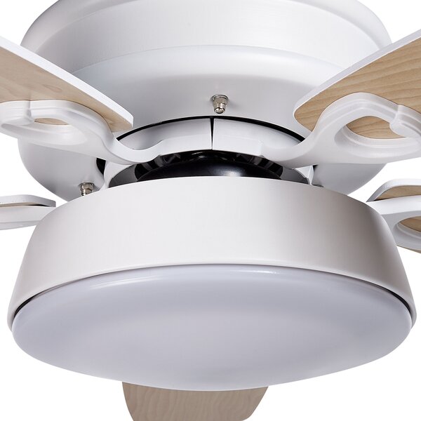 Ventilator de tavan cu lumină LOGAN Cu telecomandă LED Alb | FAVI.ro
