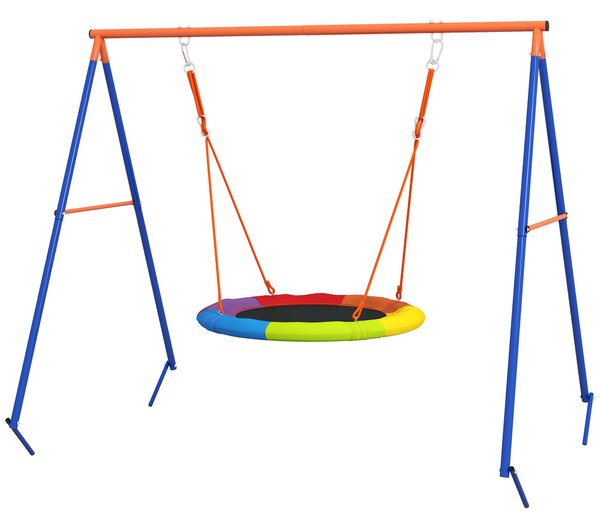 Outsunny Set de leagan pentru gradina, Leagan tip cuib pentru copii ...