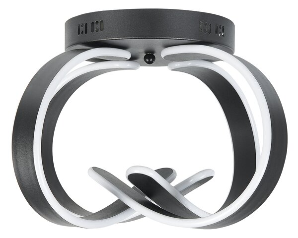 Plafonieră LED NURA Metal Negru | FAVI.ro