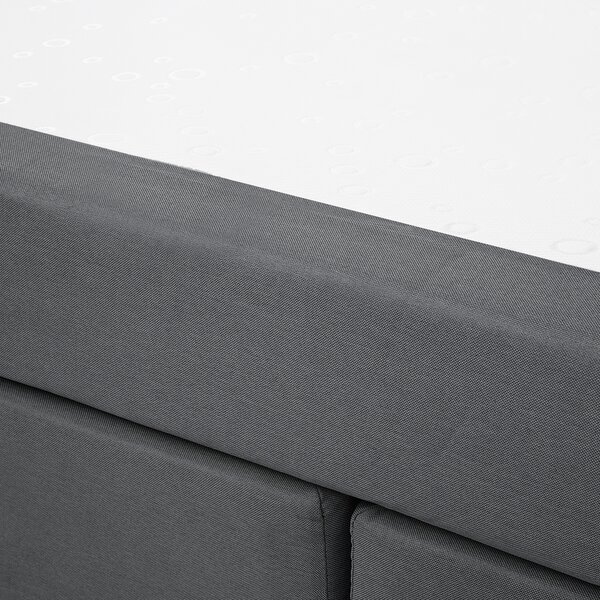 Pat boxspring ADMIRAL 180 x 200 cm Gri închis | FAVI.ro