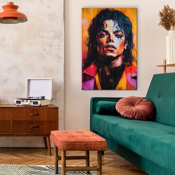 DUBLEZ | Portret pop art colorat - Michael Jackson | FAVI.ro