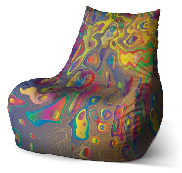 Sac de șezut Bean pete colorate - pentru copii, colorat | FAVI.ro