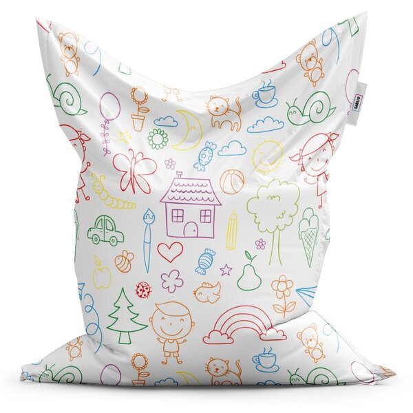 Sac de șezut Classic grădiniță colorată - pentru copii, colorat | FAVI.ro