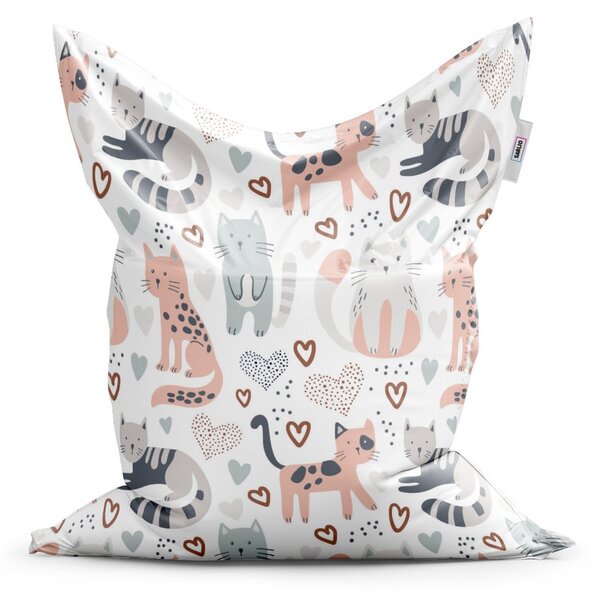 Sac de șezut Classic pisicuțe pictate - pentru copii, colorat | FAVI.ro