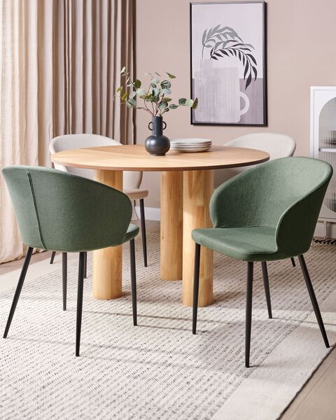 Set de 2 scaune dining MASON Verde inchis | FAVI.ro