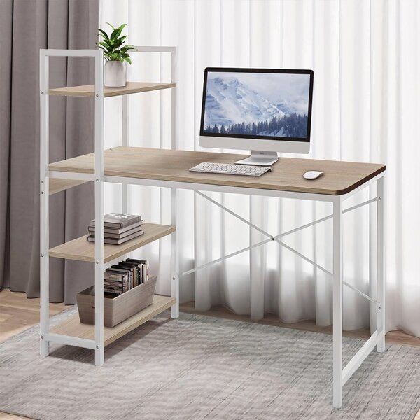 Birou Bencour Alb 90x40x110 cm | FAVI.ro