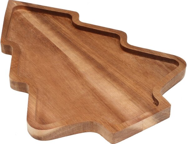 Tavă de servire din salcâm Copac 28,5 × 20 × 1,5cm | FAVI.ro