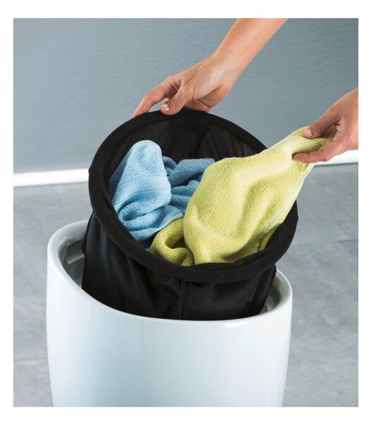 Coș de rufe /taburet Wenko Candy, 20 l, alb | FAVI.ro