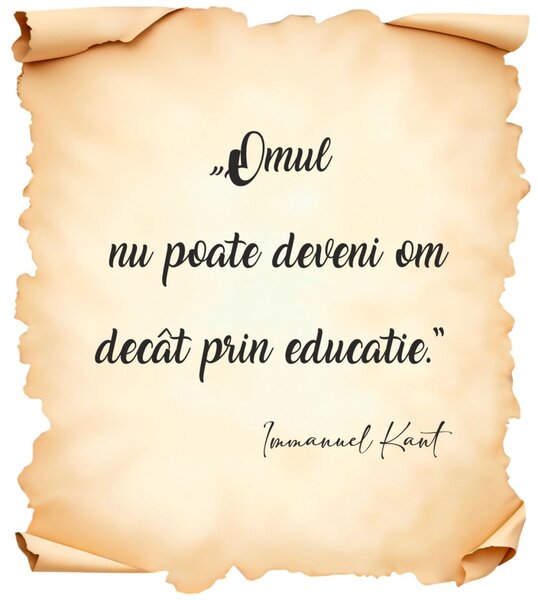 Sticker Educativ - Omul si educatia | FAVI.ro