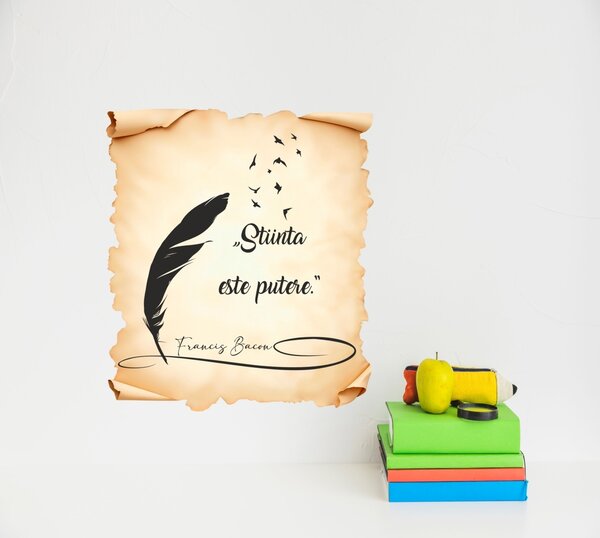 Sticker Educativ - Stiinta este putere | FAVI.ro