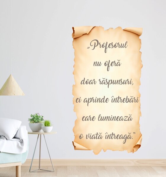 Sticker Educativ - Profesorul aprinde intrebari | FAVI.ro