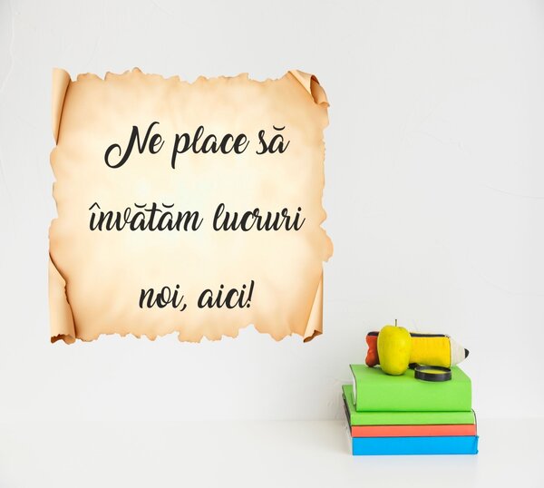 Sticker Educativ - Ne place sa invatam lucruri noi | FAVI.ro