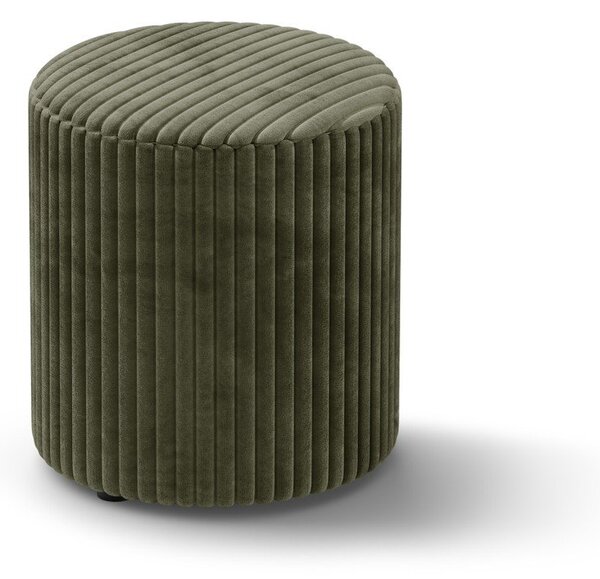 Taburet verde cu tapițerie din catifea reiată Dia – Micadoni | FAVI.ro