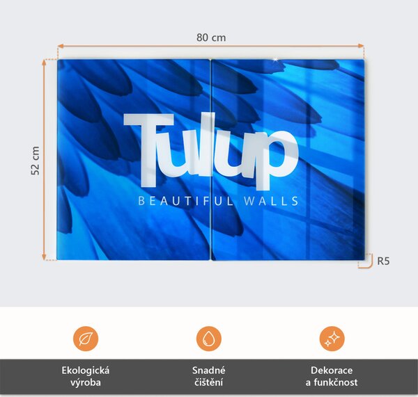 Tocător din sticlă Model floral cu frunze | FAVI.ro