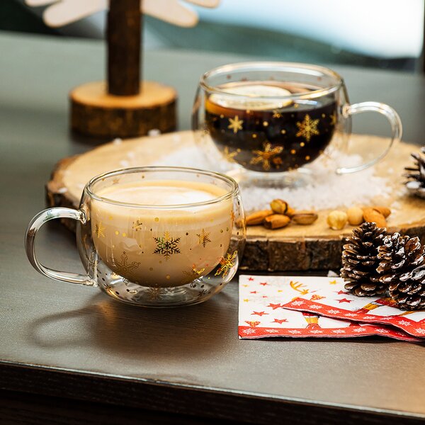 Pahare termo cappuccino 4Home Snow Hot&Cool 270 ml, 2 buc | FAVI.ro