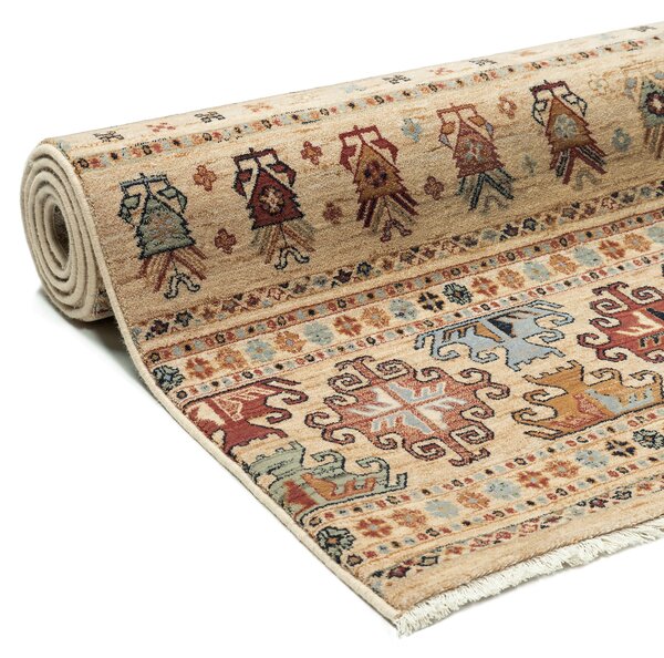 Traversa lana Antique 7684-4-53555, Bej/Albastru petrol, Traditional ...