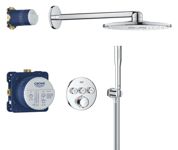 Grohe Precision SmartControl - Set de duș cu termostat încastrat ...