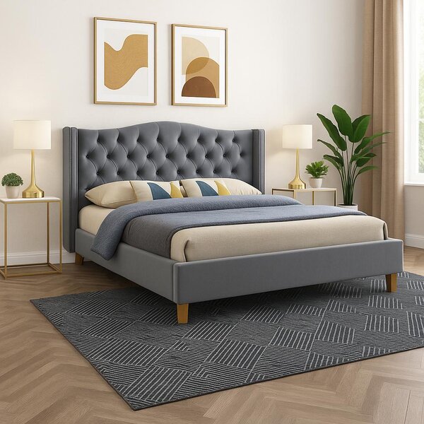Pat SL Aspen Velvet 160x200 gri | FAVI.ro