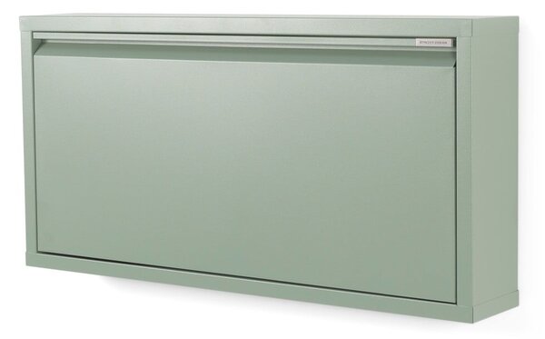 Pantofar verde prăfuit cu deschidere înclinată din metal 75x37,5x12,5 ...