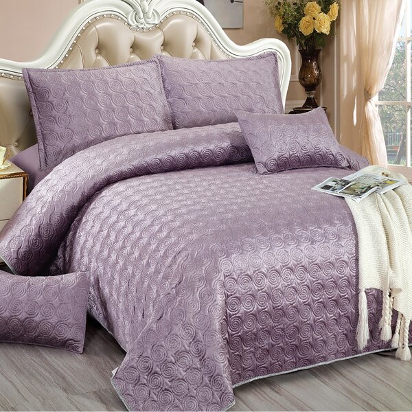 Cuvertura pat Catifea 5 piese | FAVI.ro