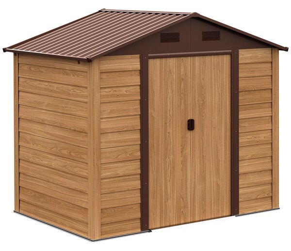 Outsunny Magazin de gradina cu usi glisante, magazie pentru scule cu ...