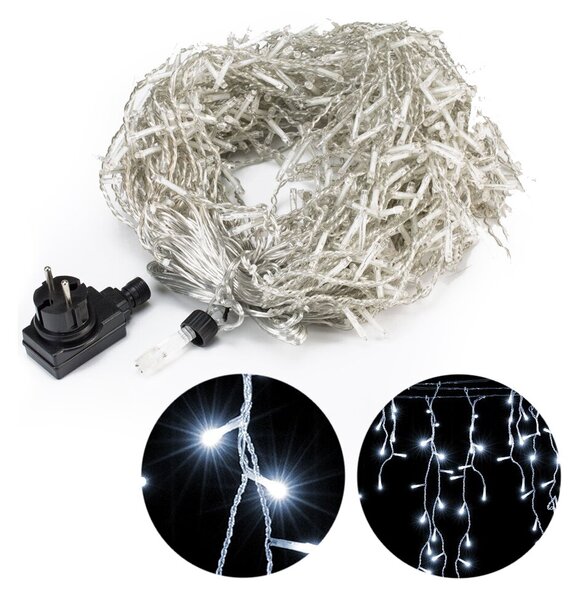 Monzana Șir luminos de Crăciun CECIL, 10m, alb rece | FAVI.ro