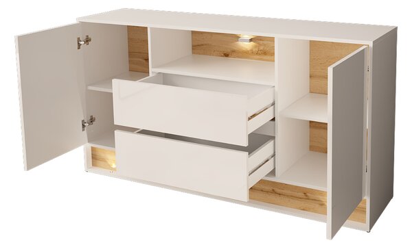 Z0ND0 Vitrină Gallina 160 (Alb). 1060959 | FAVI.ro