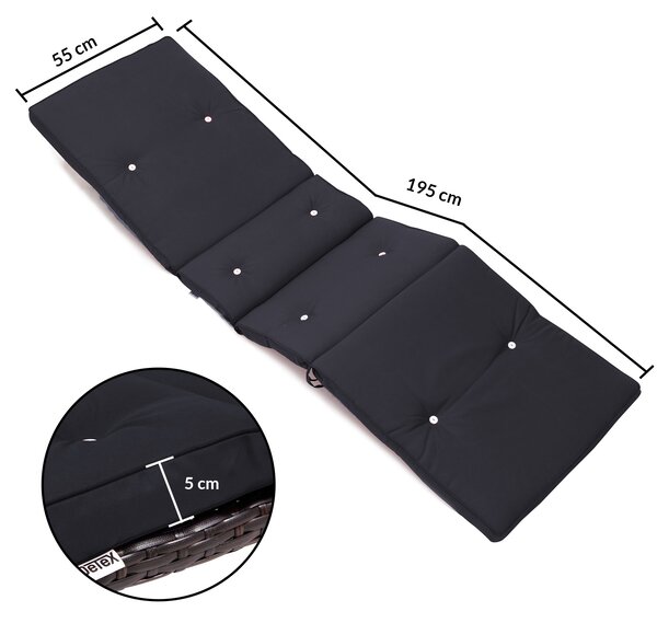 Deuba Perna de canapea Tami - antracit | FAVI.ro