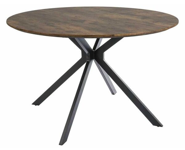 Masă de bucătărie Aster 120 cm, nuc / negru | FAVI.ro