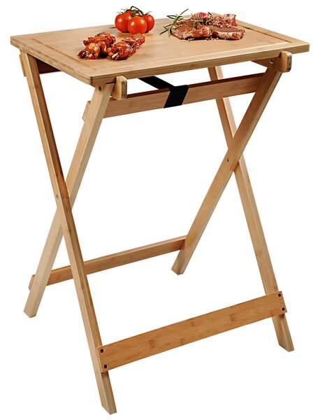 Masuta de gradina pliabila, bambus, KESPER | FAVI.ro